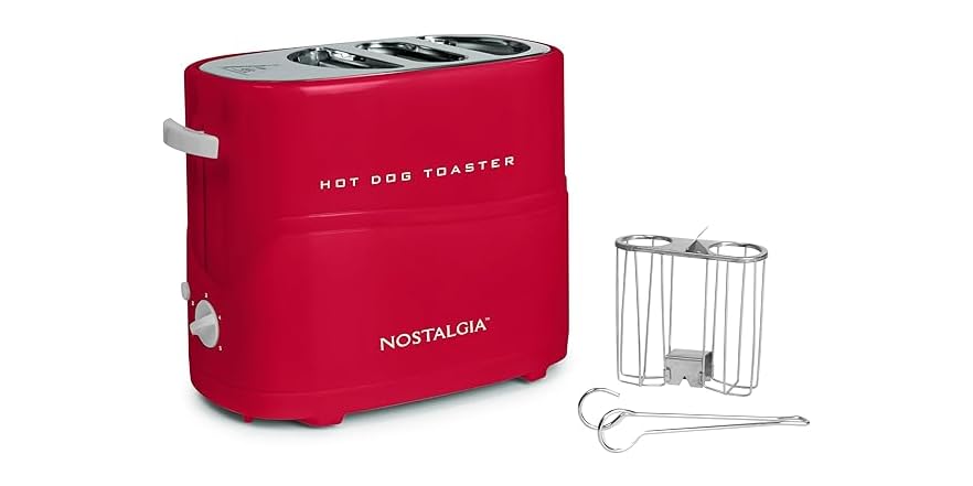 Nostalgia Hot Dog Toaster 2-Slot