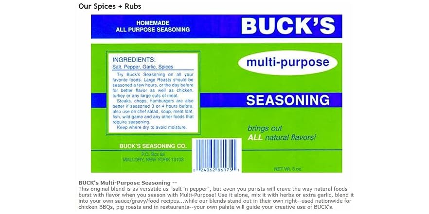 Buck's BUCK's Multi-Purpose Seasoning (Origina