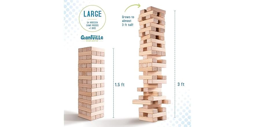 Giantville Large Tumbling Timber Toy