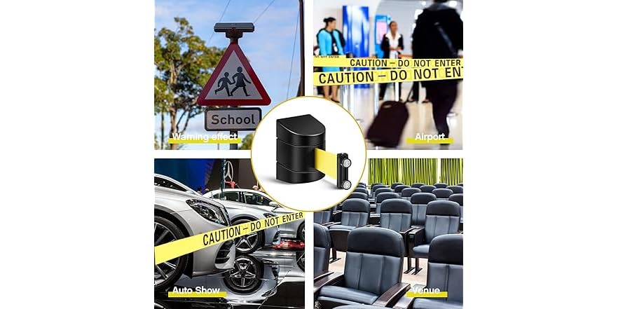 2 Pcs Magnetic Retractable Wall Barrier