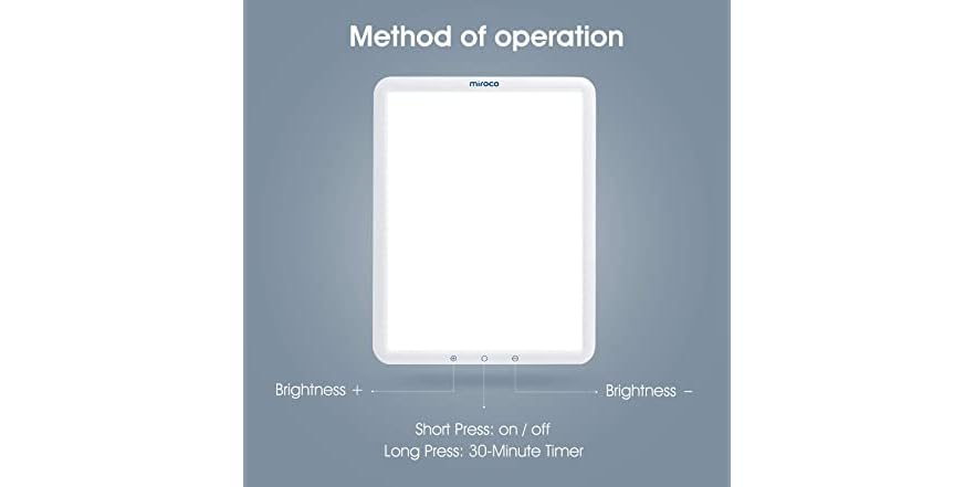 Miroco Light Therapy Lamp, UV