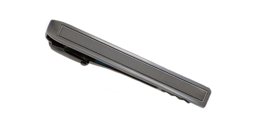 Black Stainless Steel Tie Clips