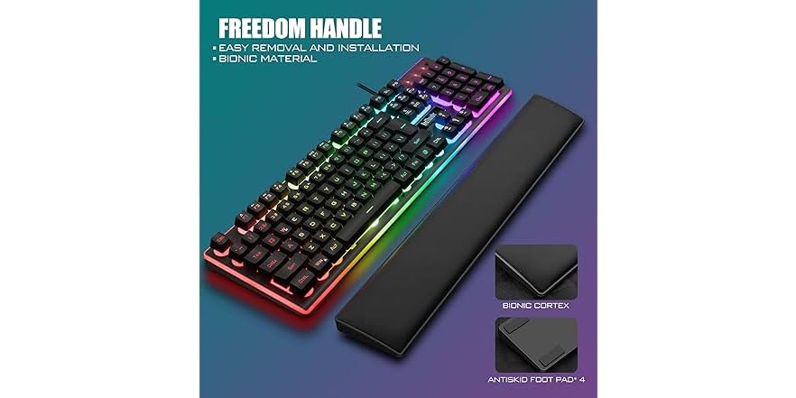 K10 Wired Gaming Keyboard and Mouse