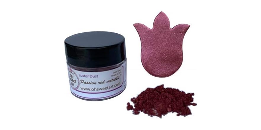 PASSION RED METALLIC LUSTER DUST