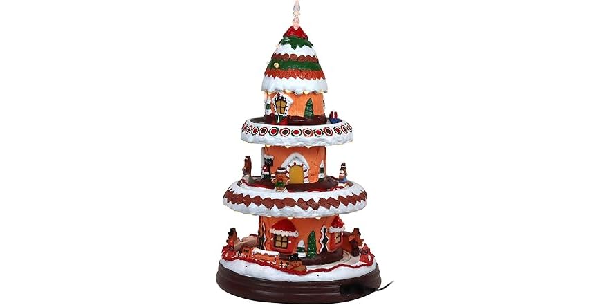 Christmas Village Gingerbread House - Animated