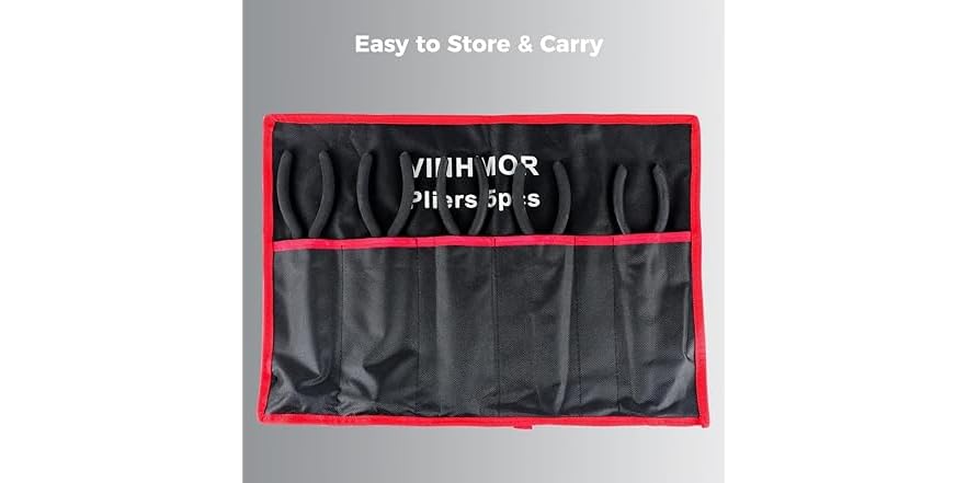 5-Piece Long Reach Needle Nose Pliers Set