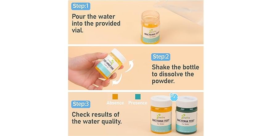 8 Pack Coliform Bacteria Water Test Kit
