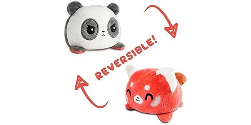 TeeTurtle Reversible Panda Plushie