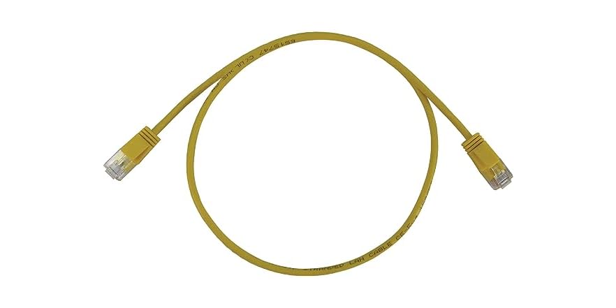 Tripp Lite Cat6a 10G Yellow Ethernet Cable