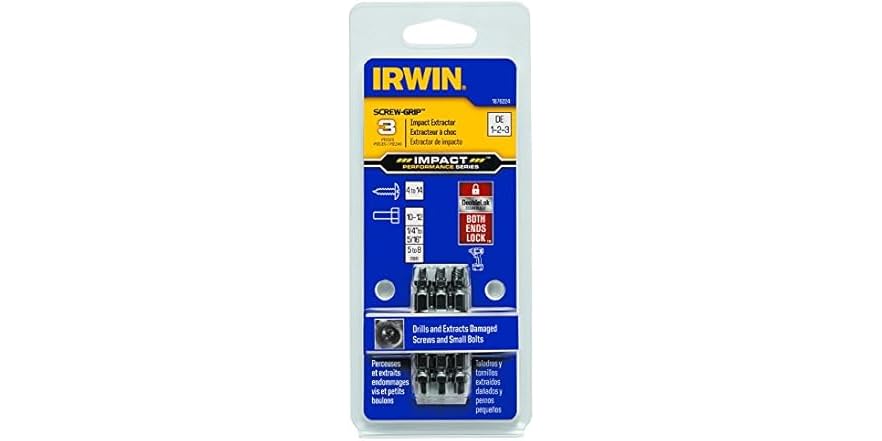 Irwin 1876224 3Pk Screw Extractor Insert Bits