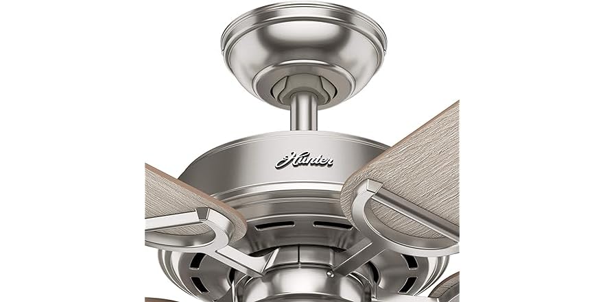 52" Hunter Fan wLight Kit and Pull Chain 5-blades (Renewed) (Open Box)