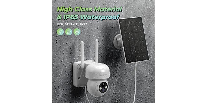 acelerar Outdoor Solar Security Camera