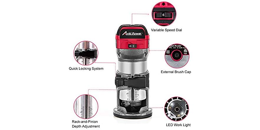 Avid Power 6.5-Amp Compact Router Set