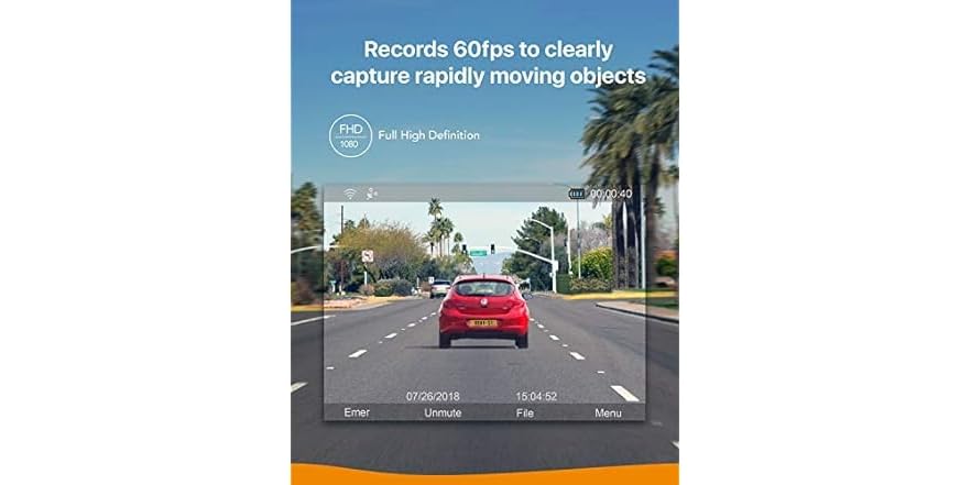 Roav DashCam S1, by Anker, Dash Cam, Dashboard Camera, Full HD 1080p ...