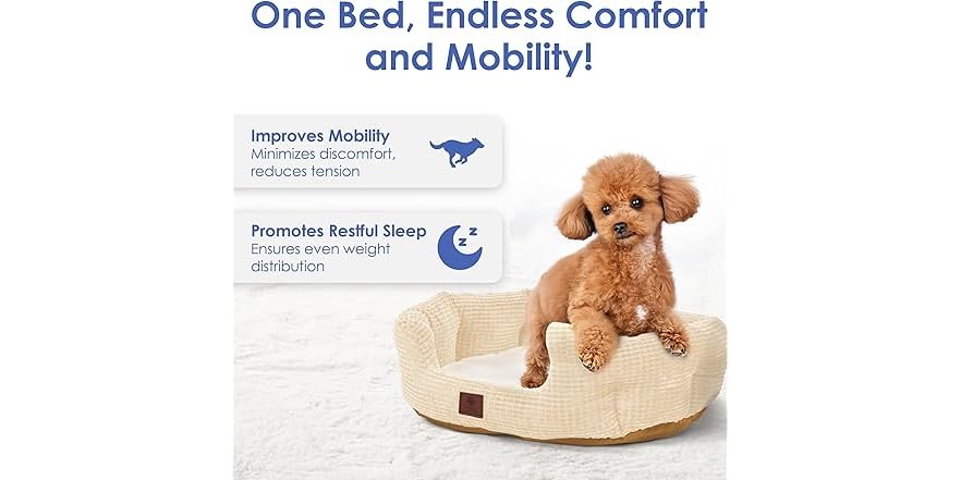 AMERICAN KENNEL CLUB Clamshell Dog Bed