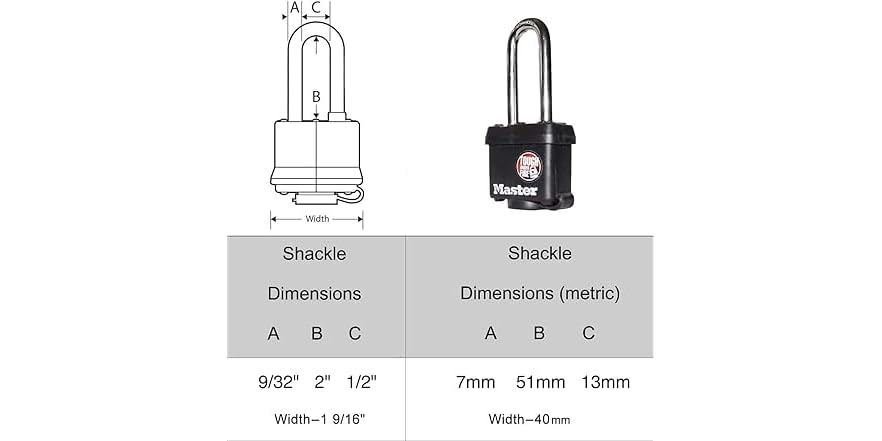 Master Lock (1) Keyed Alike Padlock