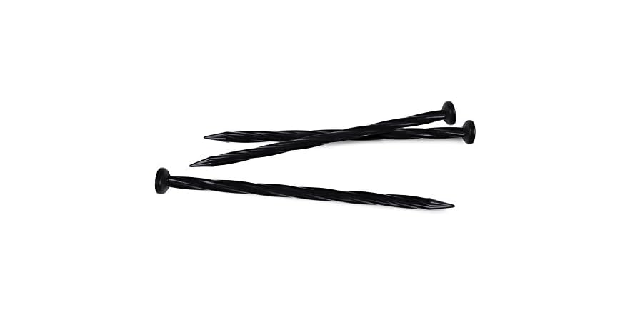 (6 Ct) EasyFlex 8" Nylon Spiral Landscape Edging Anchoring Spikes