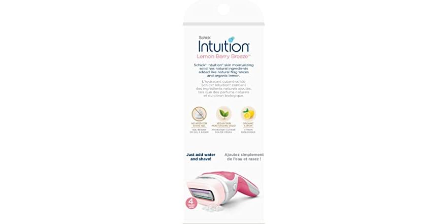 Schick Intuition Lemon Berry Razors for Women
