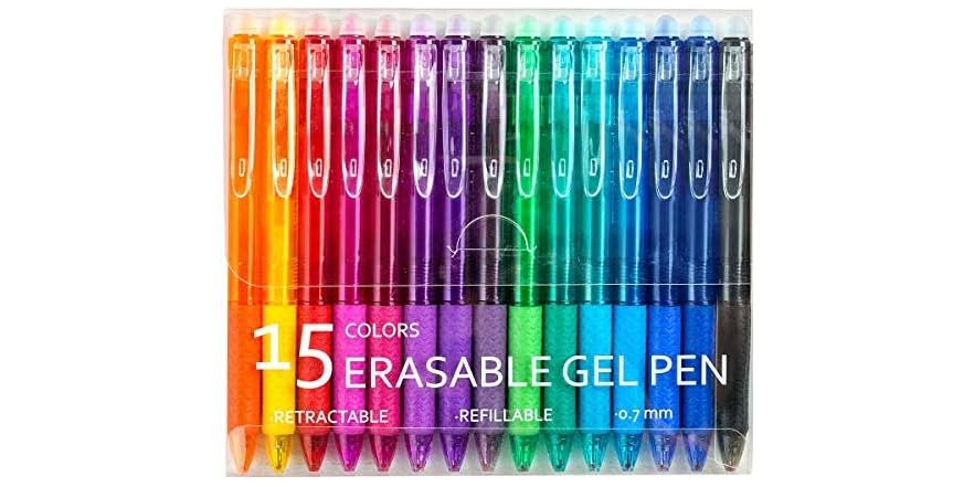 Erasable Gel Pens 15 Colors