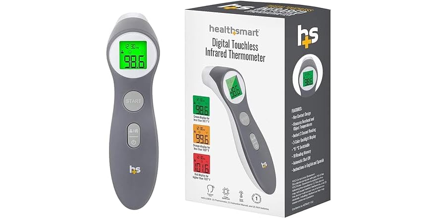HealthSmart Digital Thermometer, Adults & Children
