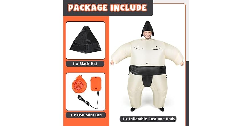 Inflatable Blow Up Kids Sumo Costume