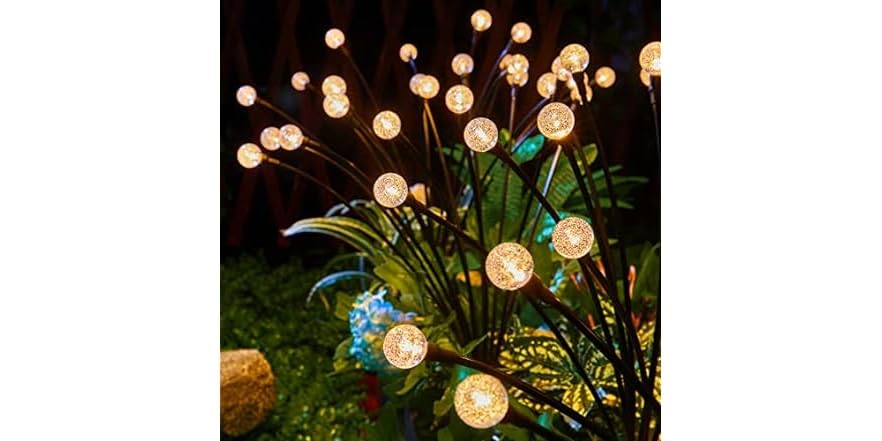 Brightown USA Solar Garden Lights 4pk Crystal Firefly