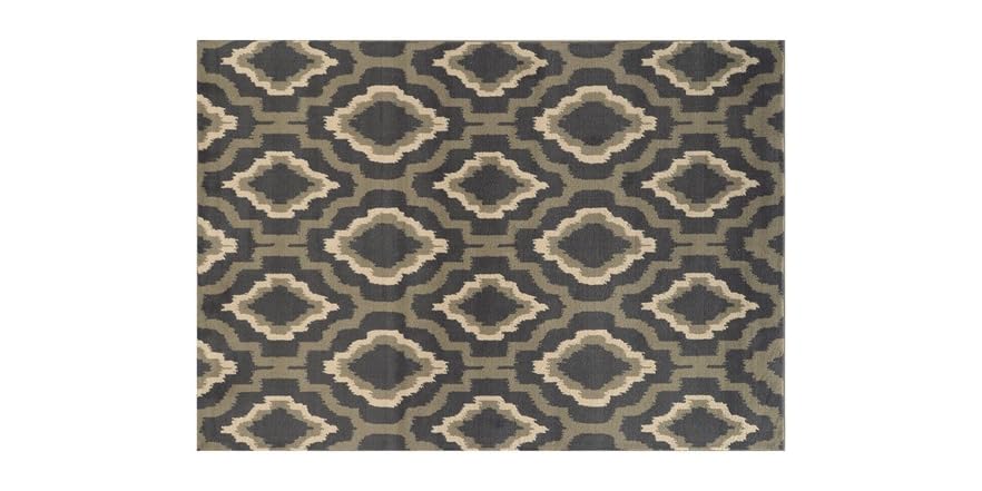 Charcoal/Grey Griffin Geometric Rug 4-Sizes