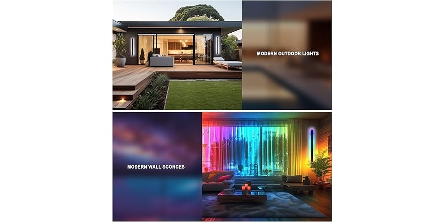 SLARY LED Wall Light 40in 2pk