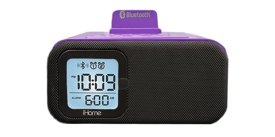 iHome Bluetooth Dual Alarm Clock with USB Charging