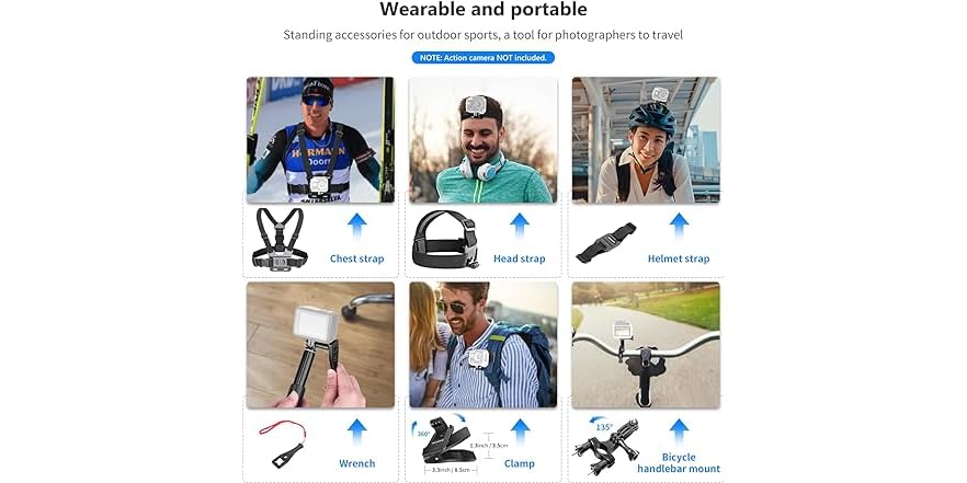 NEEWER 50in1 Action Camera Accessory Kit