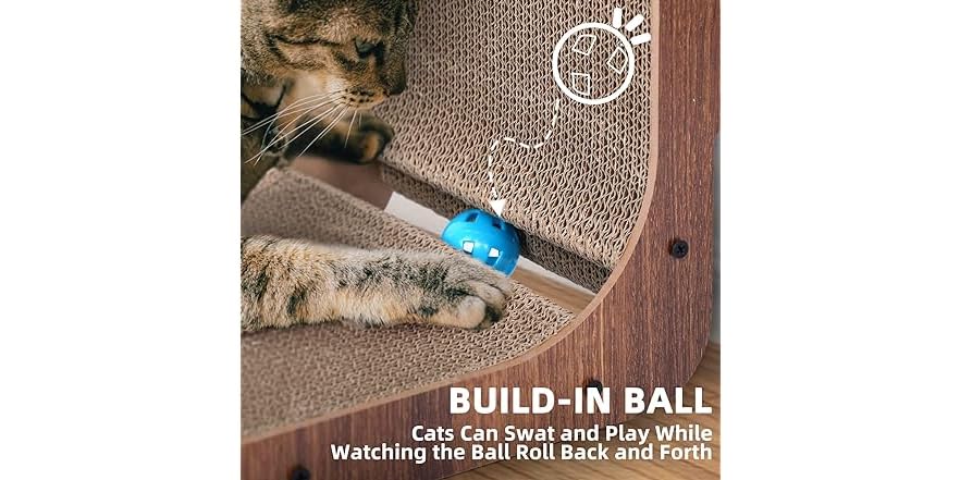 Fluffydream Cat Scratcher With Cat Toys