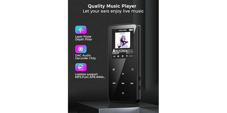 Cappsu 68GB MP3 Player w/ Bluetooth