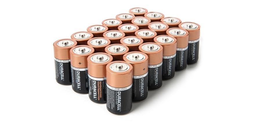Duracell 24 Pack Duralock Alkaline Batteries - C & D