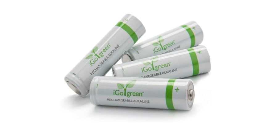 4pk Rechargeable AA 2000 mAh Batteries