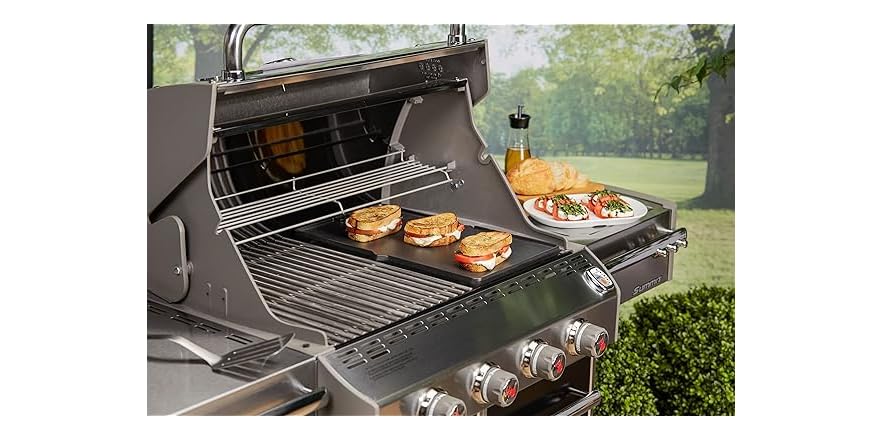 Weber X00304Q8PP Weber 7404 Cast Iron Griddle Black (Open Box)