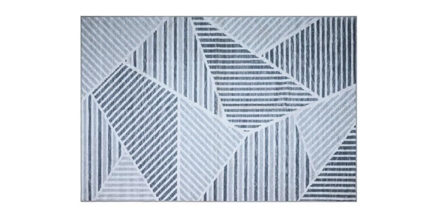Bibb Home Washable Flannel Printed Accent Rug, 24"x36"