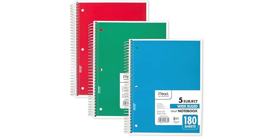 Mead Spiral Notebook