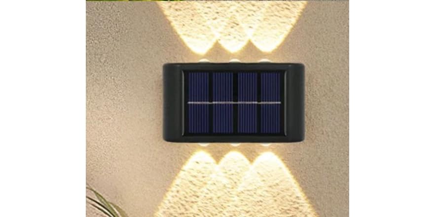 4-Pack Solar Wall Light Sconces