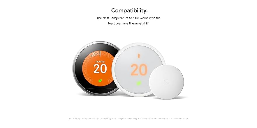 Google NEST-SNSR Google Nest Temp Sensor WHITE white