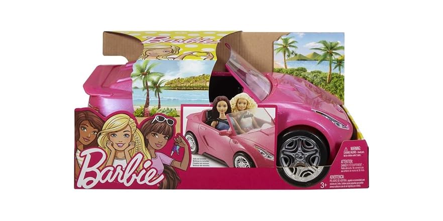 Barbie Glam Convertible, Pink/Black