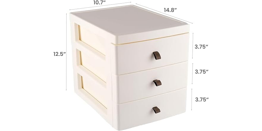 HANAMYA 3-Drawer Desktop Organizer