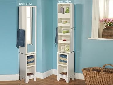 TMS Revolving Linen Valet White