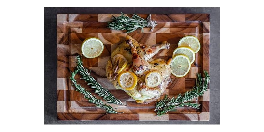 Thirteen Chefs Acacia Large Wood Cutting Board