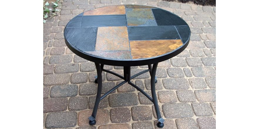 24-Inch Slate Accent Table