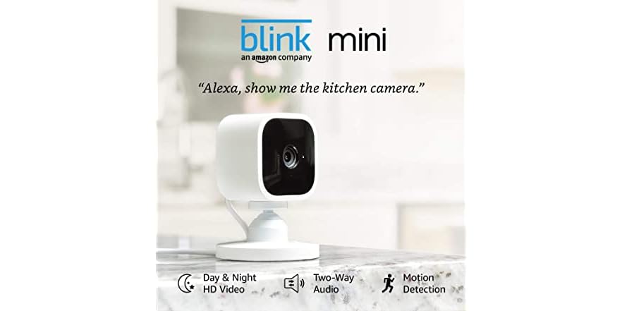 Blink Mini – Compact Indoor Plug-in Smart Security Camera