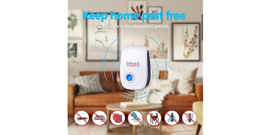 (6 Pack) Ultrasonic Pest Control Device