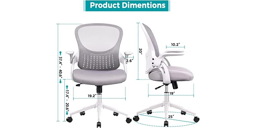Height Adjustable Rolling Swivel Chair