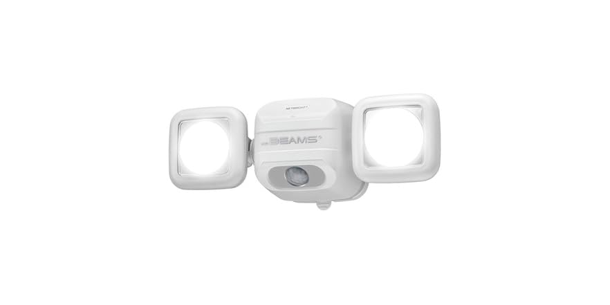 Mr. Beams Motion-Sensing LED Dual-Head Spotlight