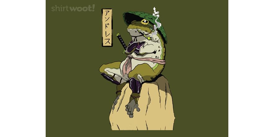 Victorious Samurai Frog