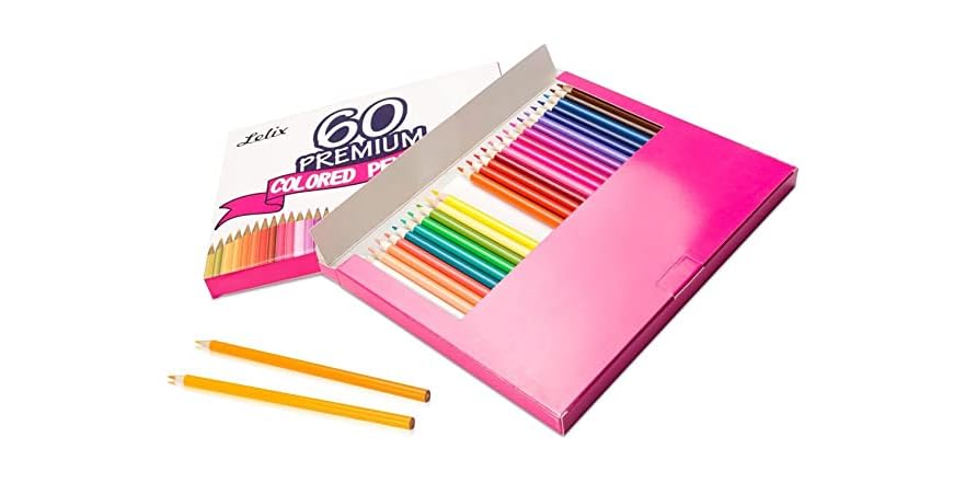 Lelix Colored Pencils 60 Unique Colors